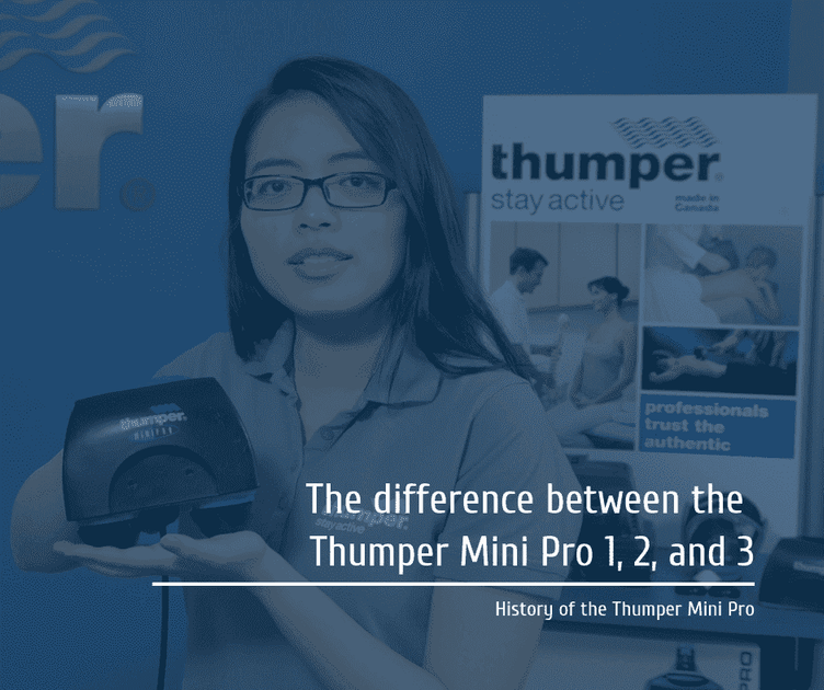 The difference between the Thumper Mini Pro 1, 2, and 3 | History of t
